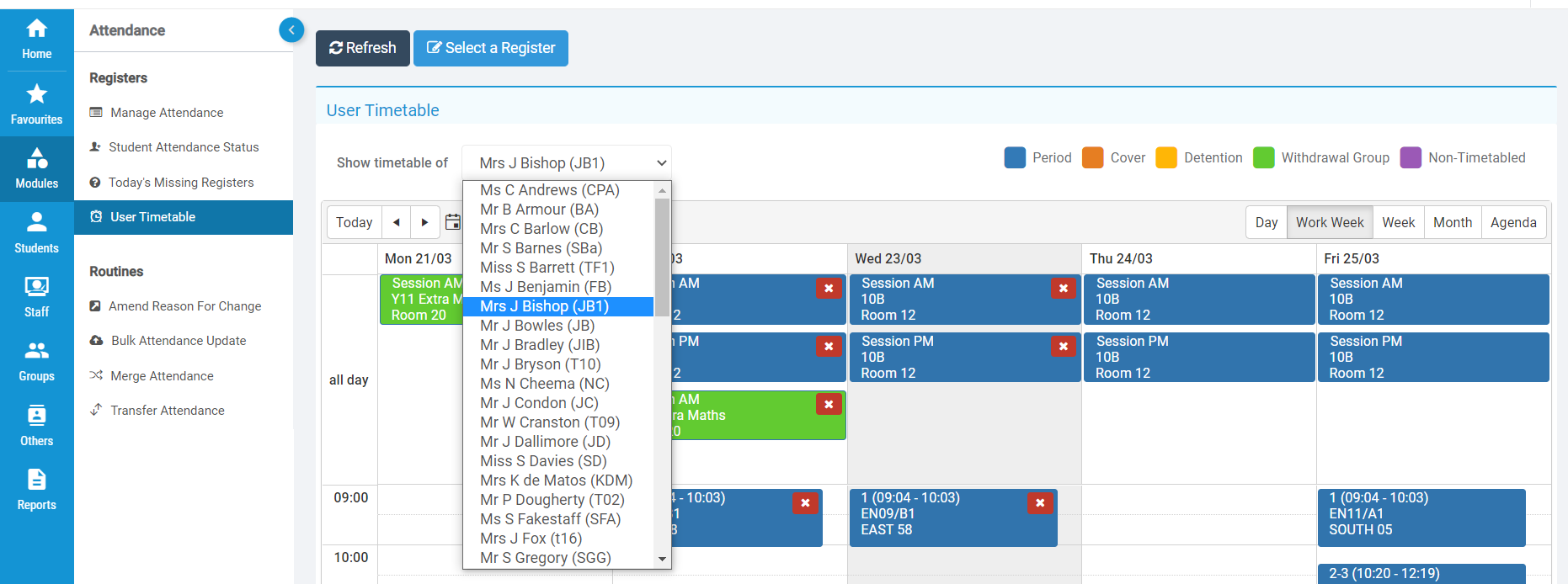 How To Take a Register – Bromcom – Documentation Centre