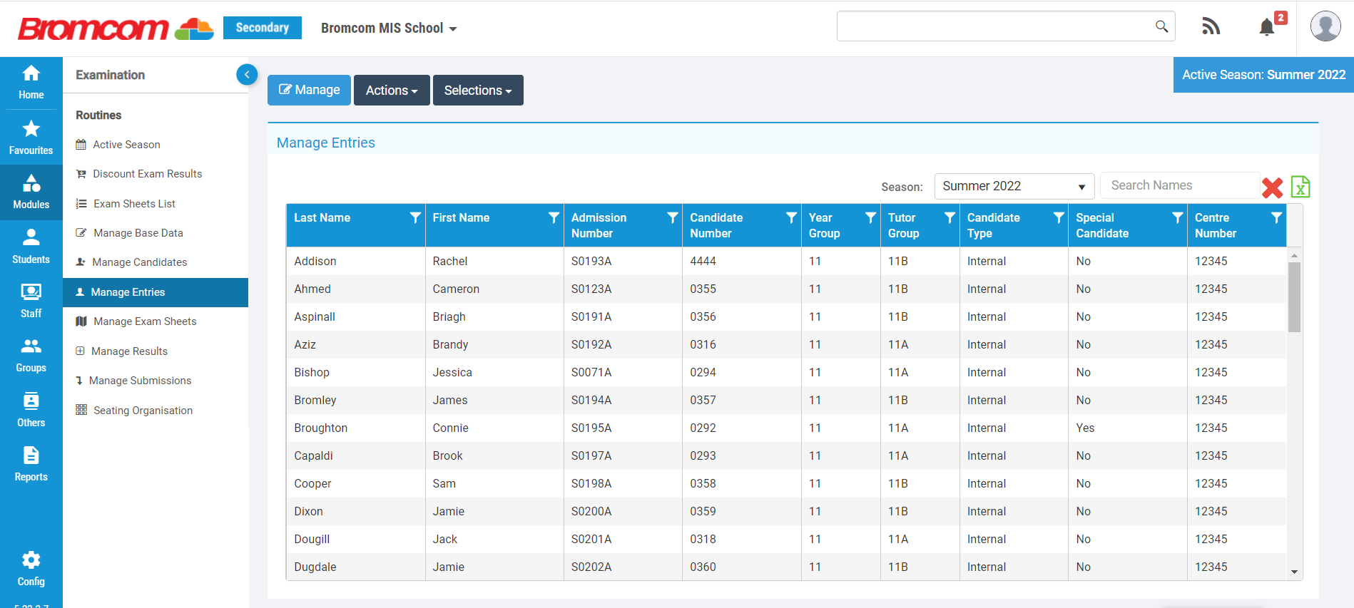 How to Resolve Exam Clashes – Bromcom – Documentation Centre