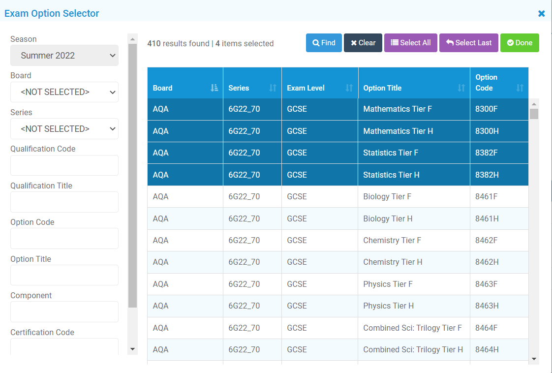 How to Make Exam Entries – Bromcom – Documentation Centre