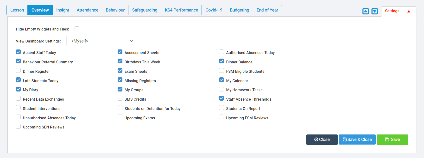 How to use the Exams Widgets – Bromcom – Documentation Centre