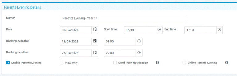 How to Create a Parents Evening – Bromcom