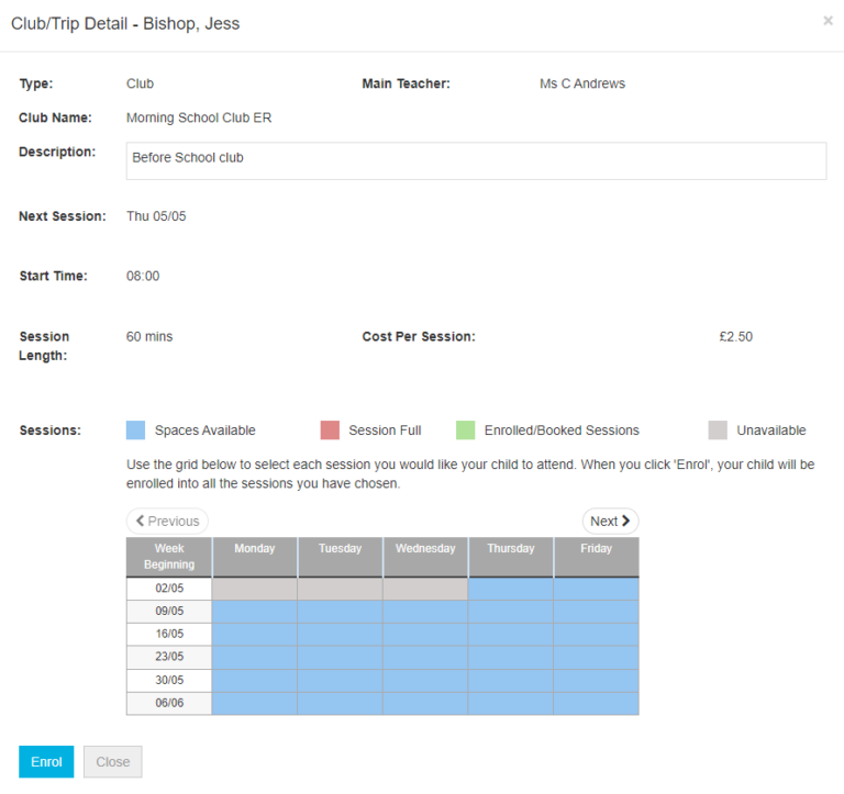 How to Create and Book a Running Balance Club – Bromcom – Documentation ...