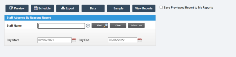 How to Report on Staff Absence – Bromcom – Documentation Centre