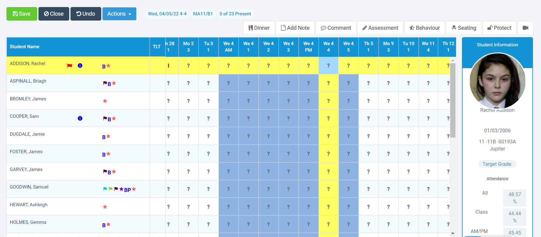 How to set Different Register Views – Bromcom – Documentation Centre