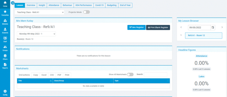 How to take a Secondary Register – Bromcom – Documentation Centre