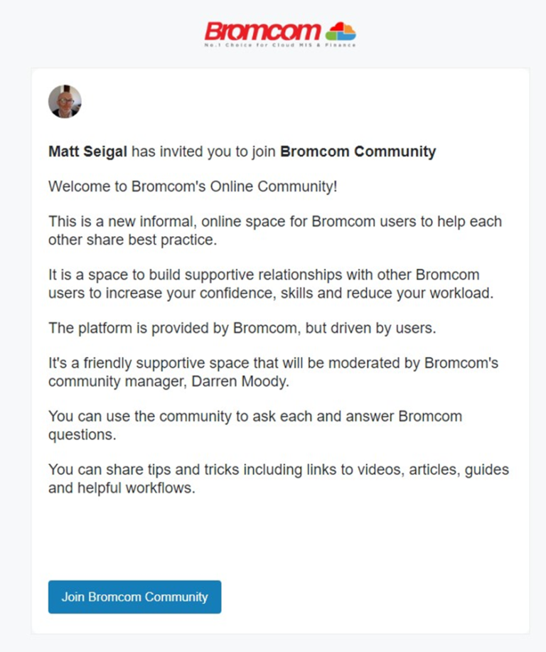 How to use the Bromcom Online Community – Bromcom – Documentation Centre