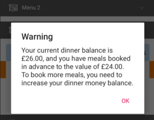 How To use the Dinner option on the Teacher App – Bromcom – Documentation Centre