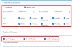 How to use Register Update Parameters – Bromcom