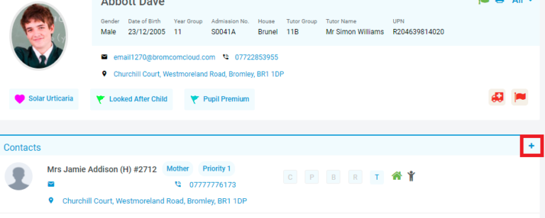 How to Add a New Student – Bromcom – Documentation Centre
