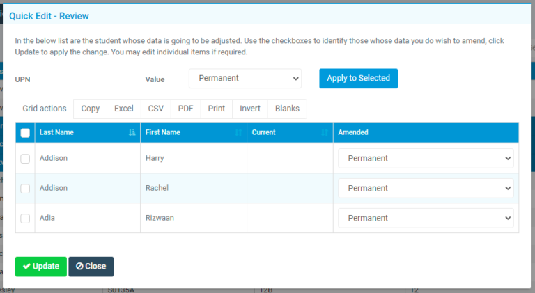 How to amend and add a UPN – Bromcom – Documentation Centre
