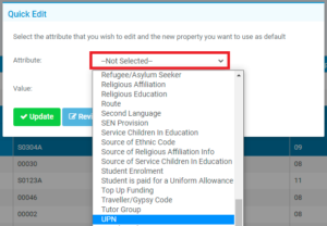 How to amend and add a UPN – Bromcom – Documentation Centre