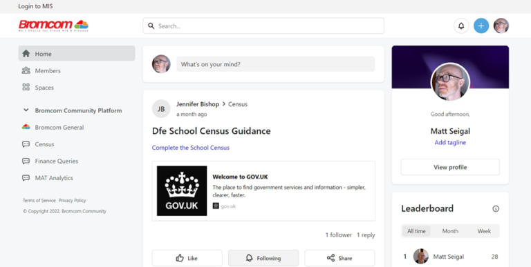 How to use the Bromcom Online Community – Bromcom – Documentation Centre
