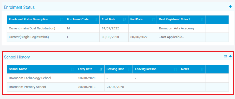 How to change a Student’s Enrolment Status – Bromcom – Documentation Centre