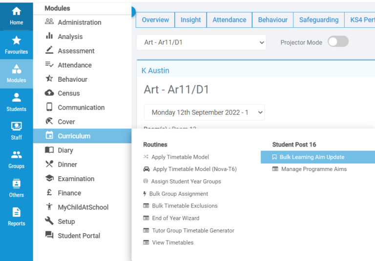 How to manage Learning Aims – Bromcom – Documentation Centre