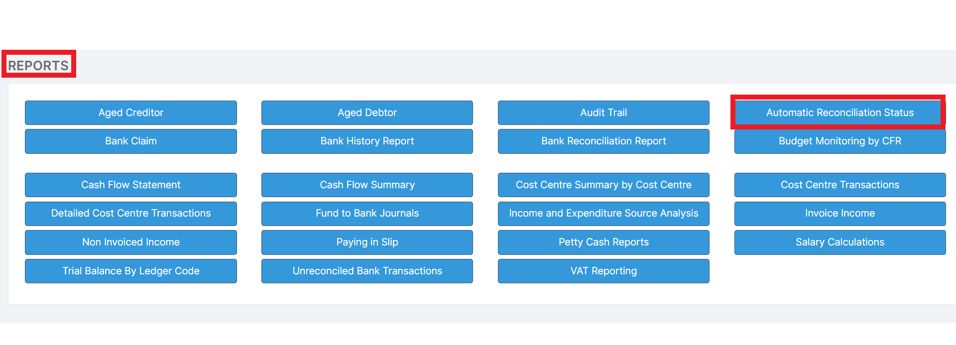 Automatic Reconciliation Status Report – Bromcom – Documentation Centre