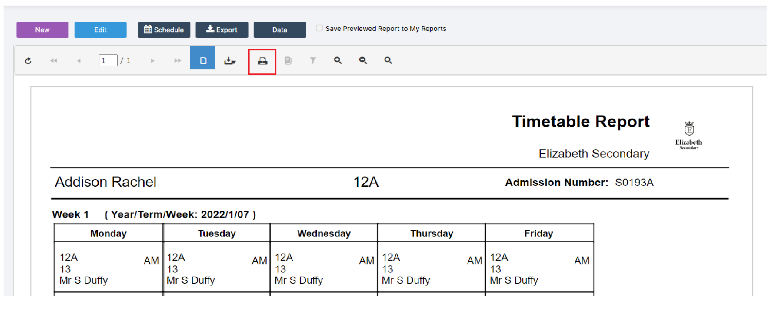 How to Run the Timetable Report for Students – Bromcom
