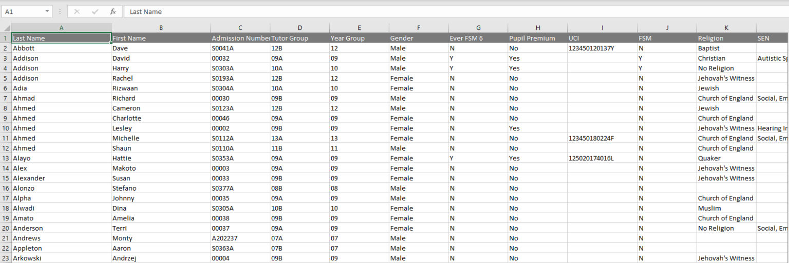 How to use the Student List Page to Create Simple Reports – Bromcom ...