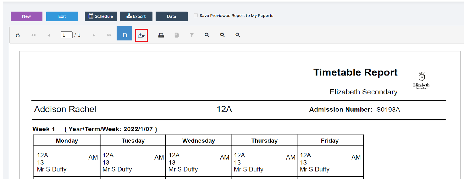 How to Run the Timetable Report for Students – Bromcom