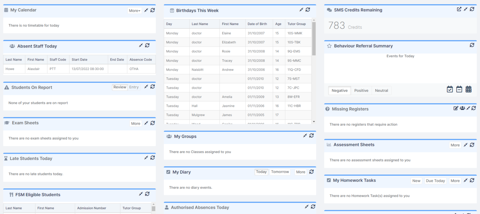 How to use Widgets and Tiles on the Overview Dashboard – Bromcom ...