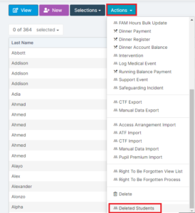 How to Delete a Student – Bromcom – Documentation Centre