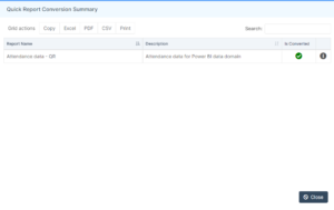 How to use Quick Report Conversion – Bromcom – Documentation Centre
