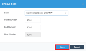 How to Add a Cheque Book – Bromcom – Documentation Centre