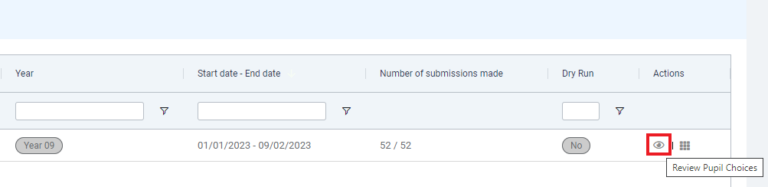 How to use the Review Pupil Choices page – Bromcom – Documentation Centre