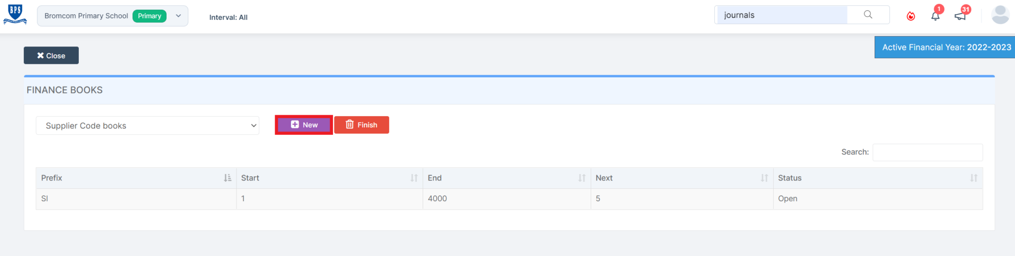 How to Create a Supplier Code Book – Bromcom – Documentation Centre
