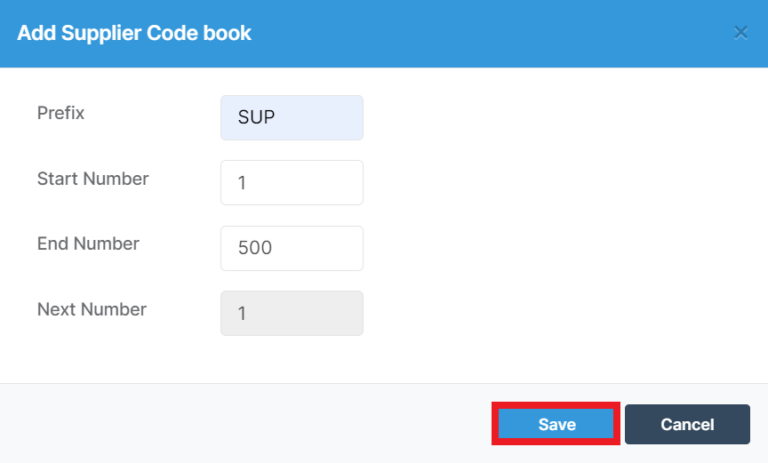 How to Create a Supplier Code Book – Bromcom – Documentation Centre