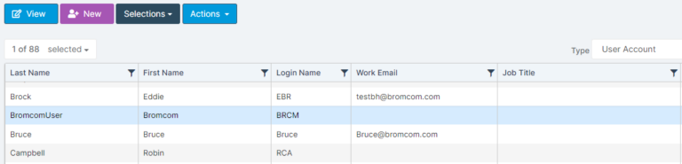 BRCM User Account – FAQs – Bromcom – Documentation Centre