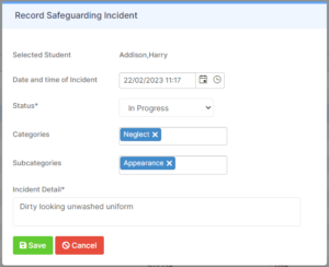 How to Add a Safeguarding Incident – Bromcom – Documentation Centre