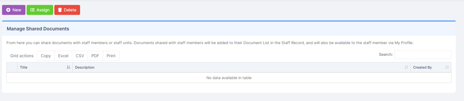 How to Manage Shared Documents – Bromcom – Documentation Centre