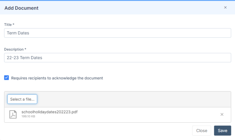 How to Manage Shared Documents – Bromcom – Documentation Centre