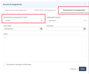 How to Manage Access Arrangements – Bromcom – Documentation Centre