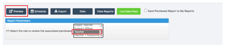 Permissions for Default Roles – Bromcom – Documentation Centre