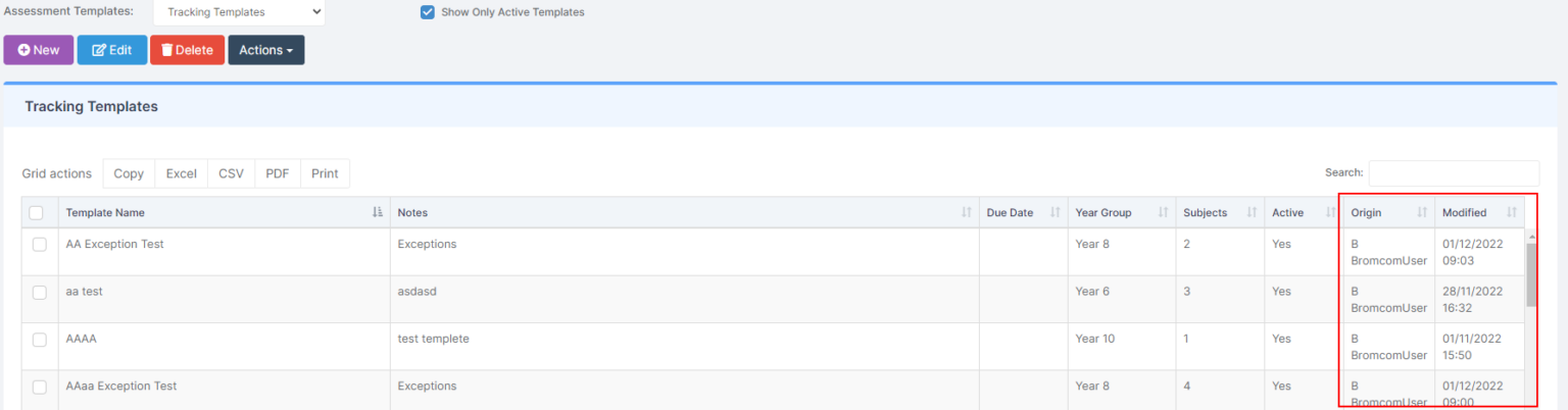 How to Distribute Primary Tracker Assessment Tracking Templates within ...