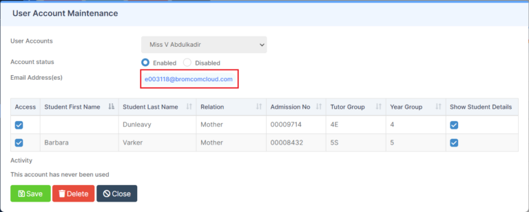 MyChildAtSchool (MCAS)Guide for Beginners – Bromcom – Documentation Centre