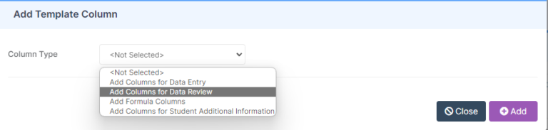 How to Add Columns for Data Review – Bromcom – Documentation Centre