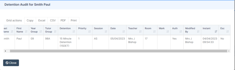 How to use Detention Review – Bromcom – Documentation Centre
