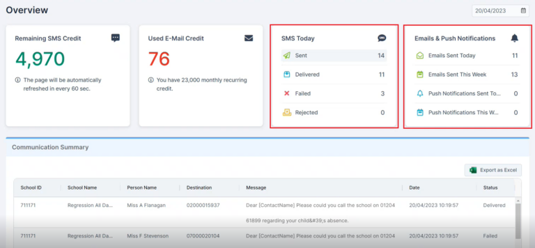 How to use the Communication Dashboard within Vision – Bromcom ...