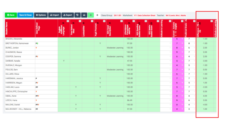 How to Add a Formula Column to a Marksheet – Bromcom – Documentation Centre