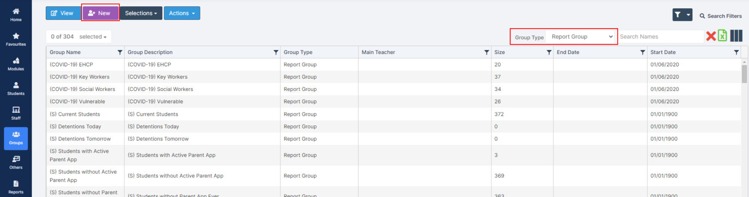 How to Create a Dynamic Reporting Group – Bromcom – Documentation Centre