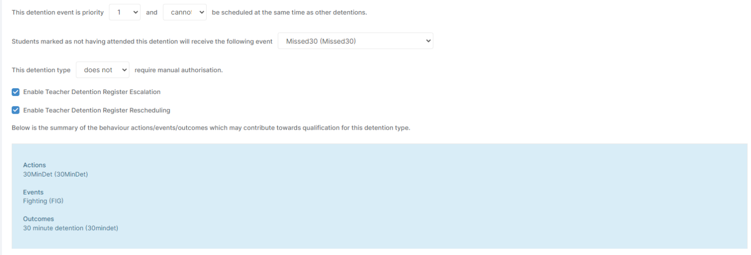 How to Schedule A Behaviour Detention – Bromcom – Documentation Centre