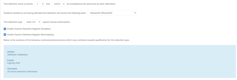 How to Schedule A Behaviour Detention – Bromcom – Documentation Centre