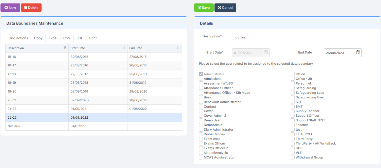 How to Manage Data Boundaries – Bromcom – Documentation Centre