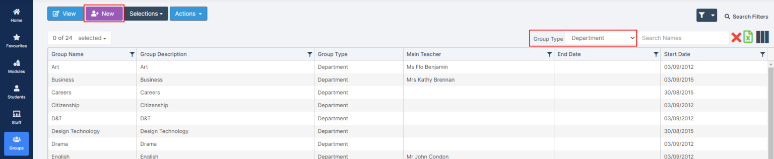 How to Create a New Department – Bromcom – Documentation Centre