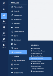 How to Manage Examination Candidates – Bromcom – Documentation Centre