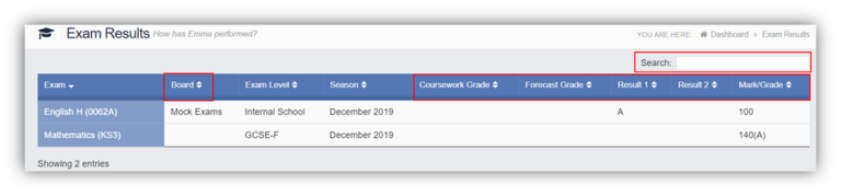 How to view Exam Results and Exam Timetables in MCAS – Bromcom ...