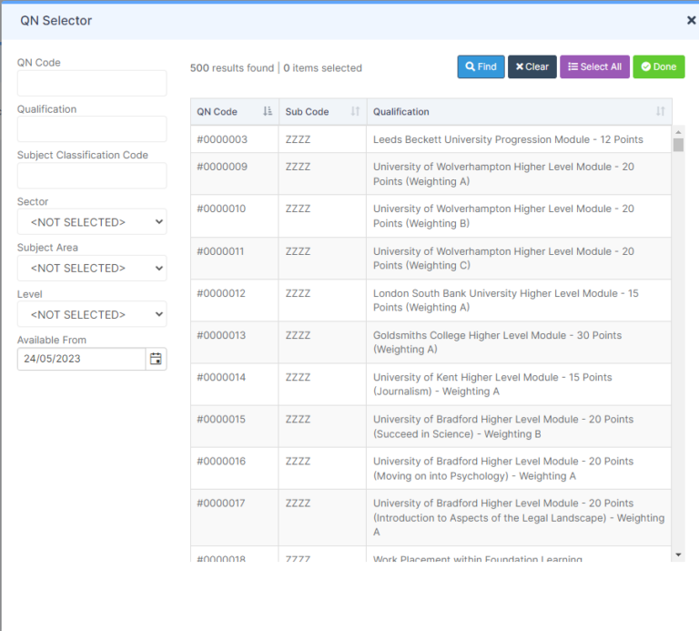 How to Edit QN Data – Bromcom – Documentation Centre