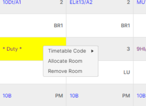 How to Manage Staff Timetabling – Bromcom – Documentation Centre